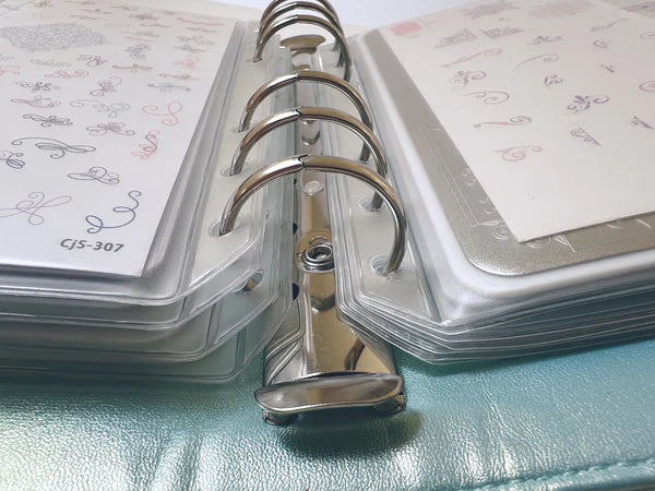 Large - 14 x 9 Holo Stamping Plate Storage Binders (2 colors) – Nail ...