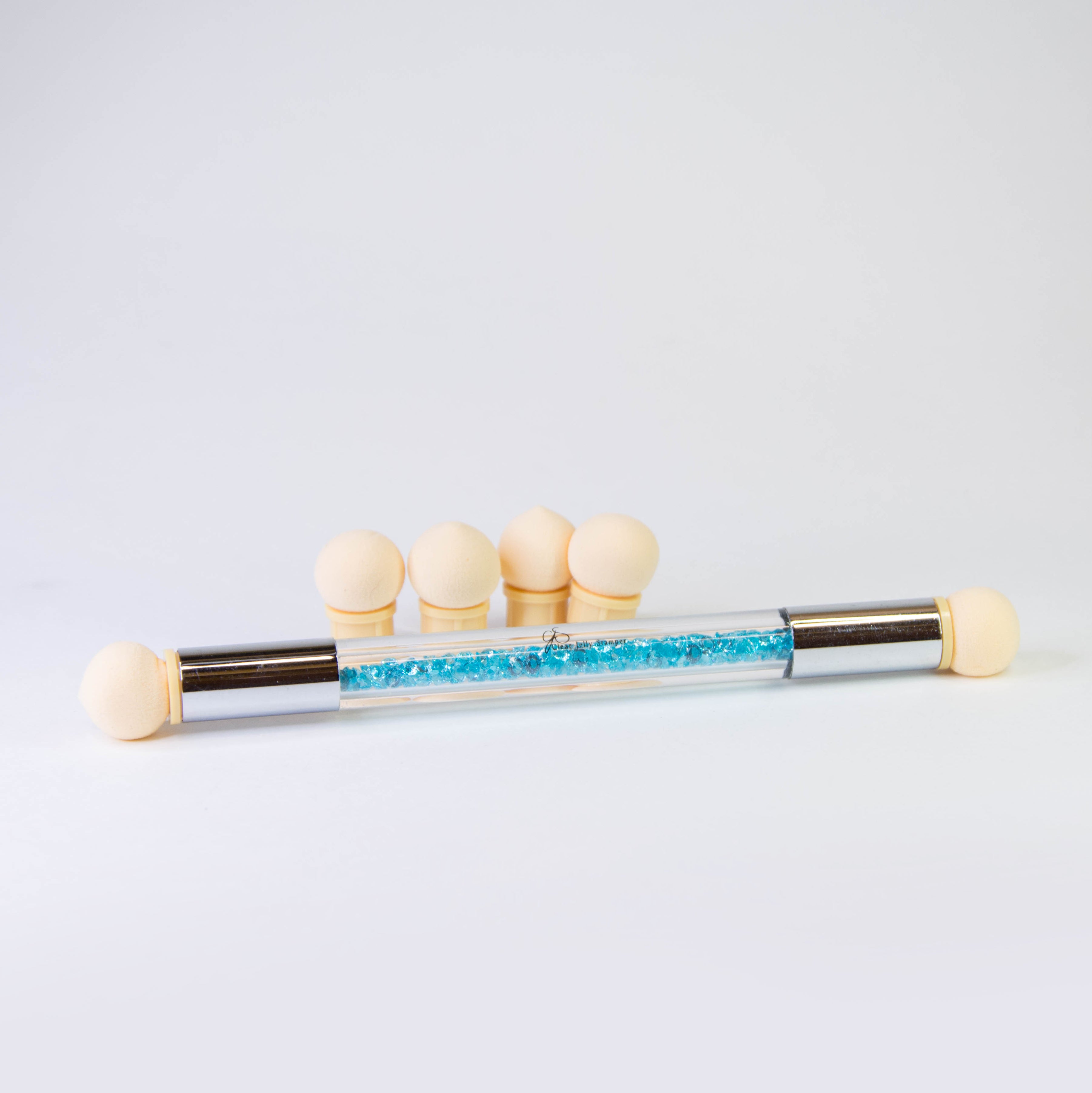 Double Ended Sponge Wand | Clear Jelly Stamping Plate – Nail Techniques