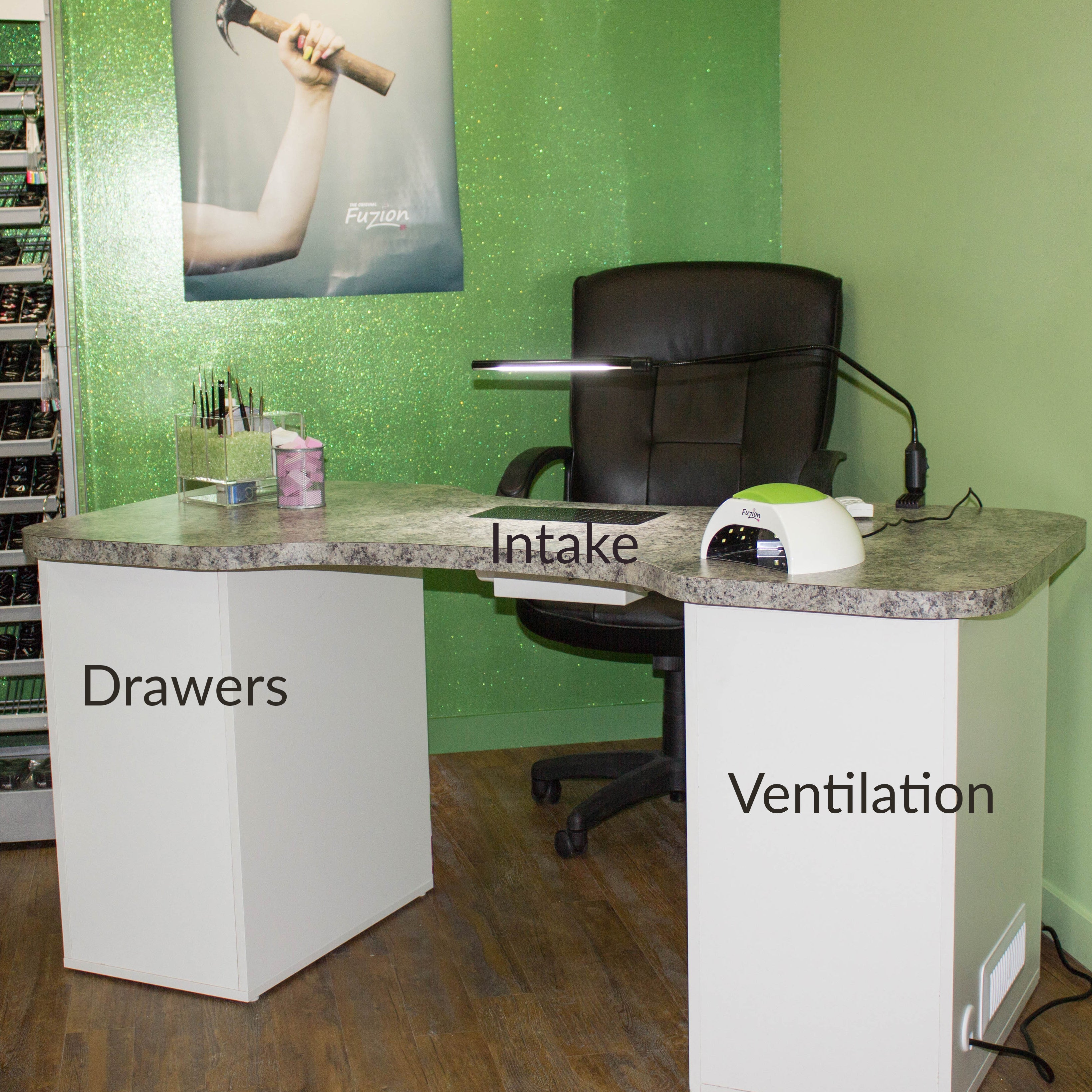 FDR Dust Extraction System Desk - Special Order Item (Price does not i ...