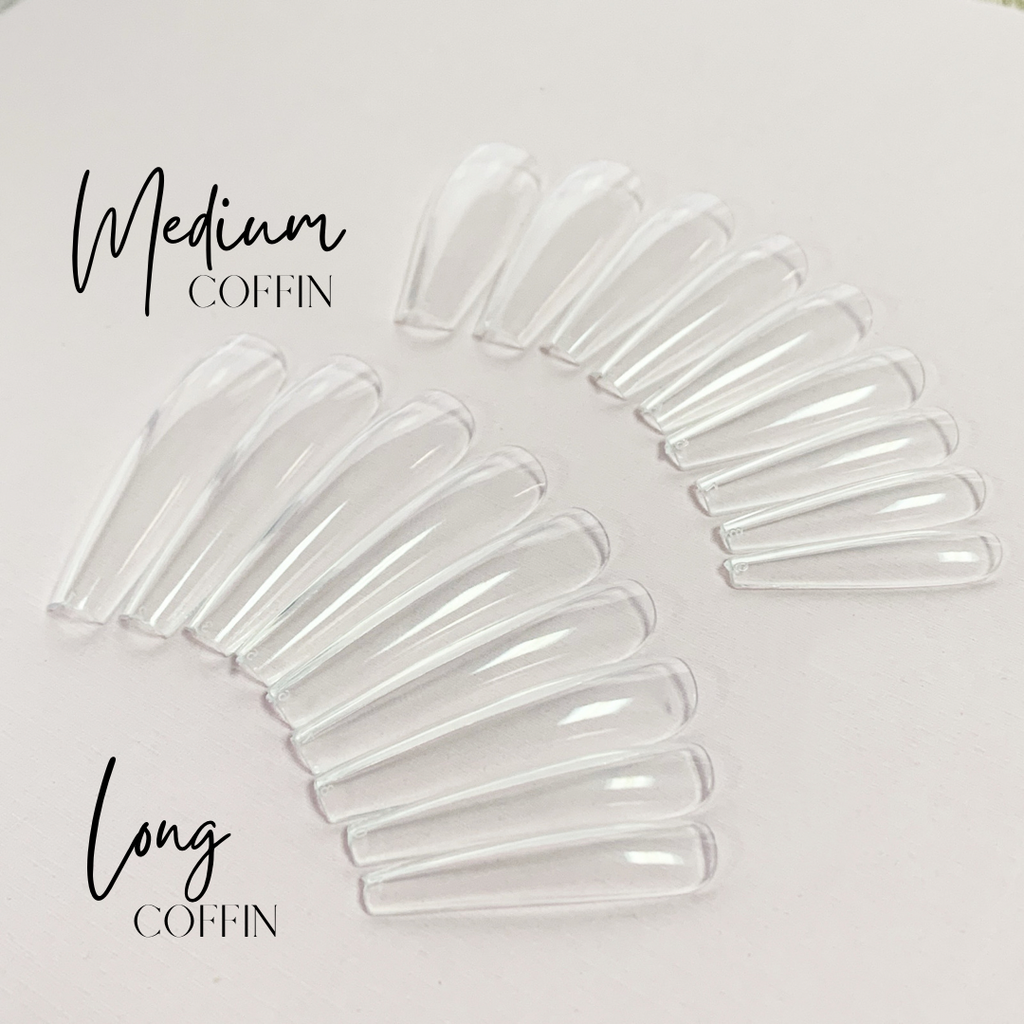 Clear Full Coverage Tips - Individual Sizes ~ Koko & Claire – Nail ...