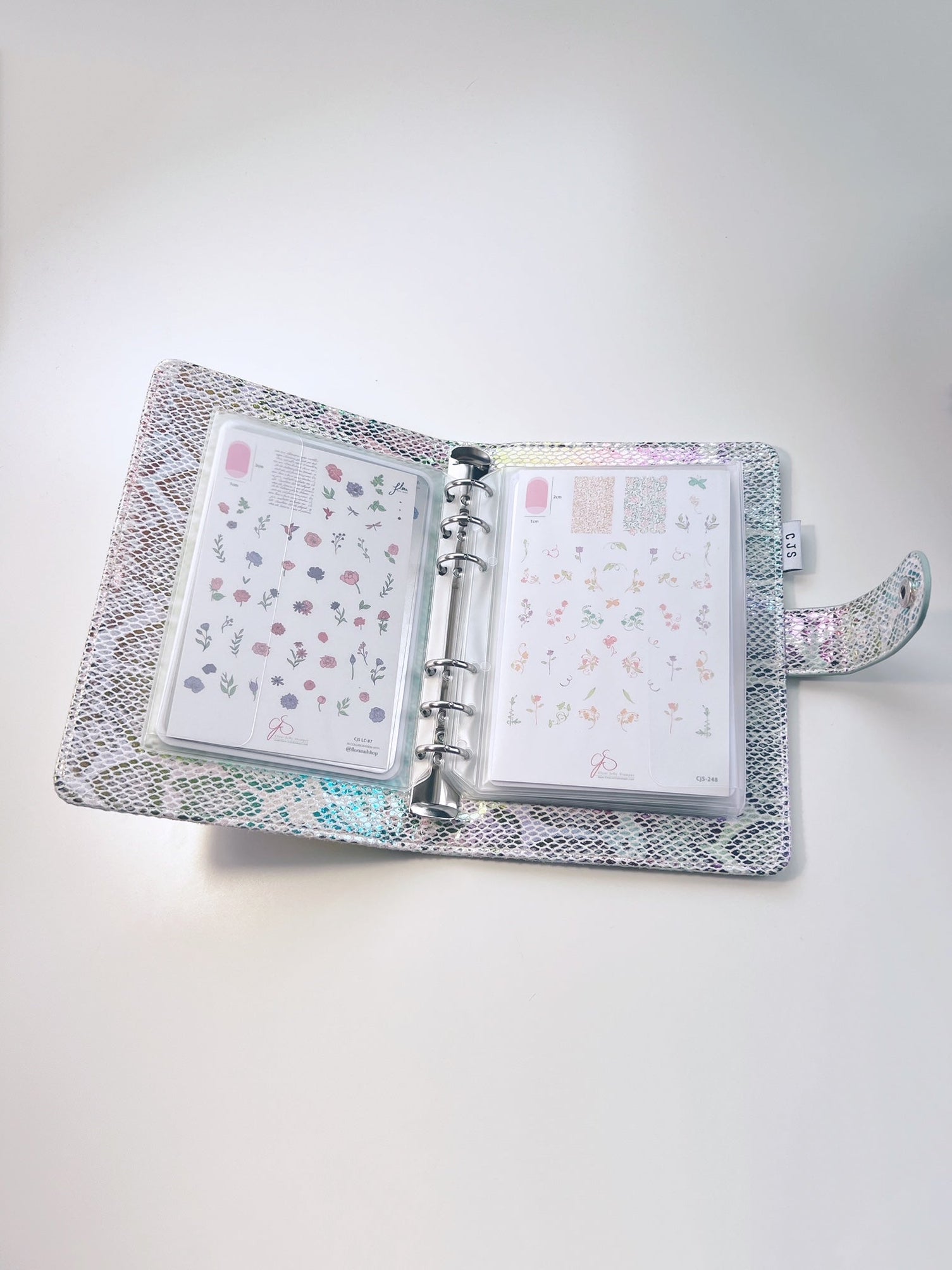 Stamping Plate Storage Binders in Snakeskin and Plaid - Large (14x9 ...